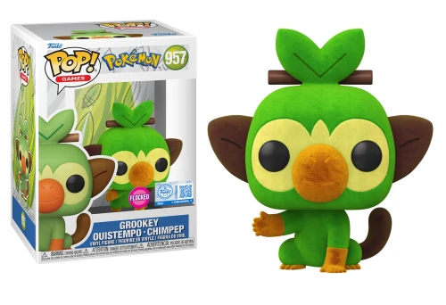 Grookey 957 Flocked Pokemon Funko POP! Vinyl | Sklep internetowy Popownia